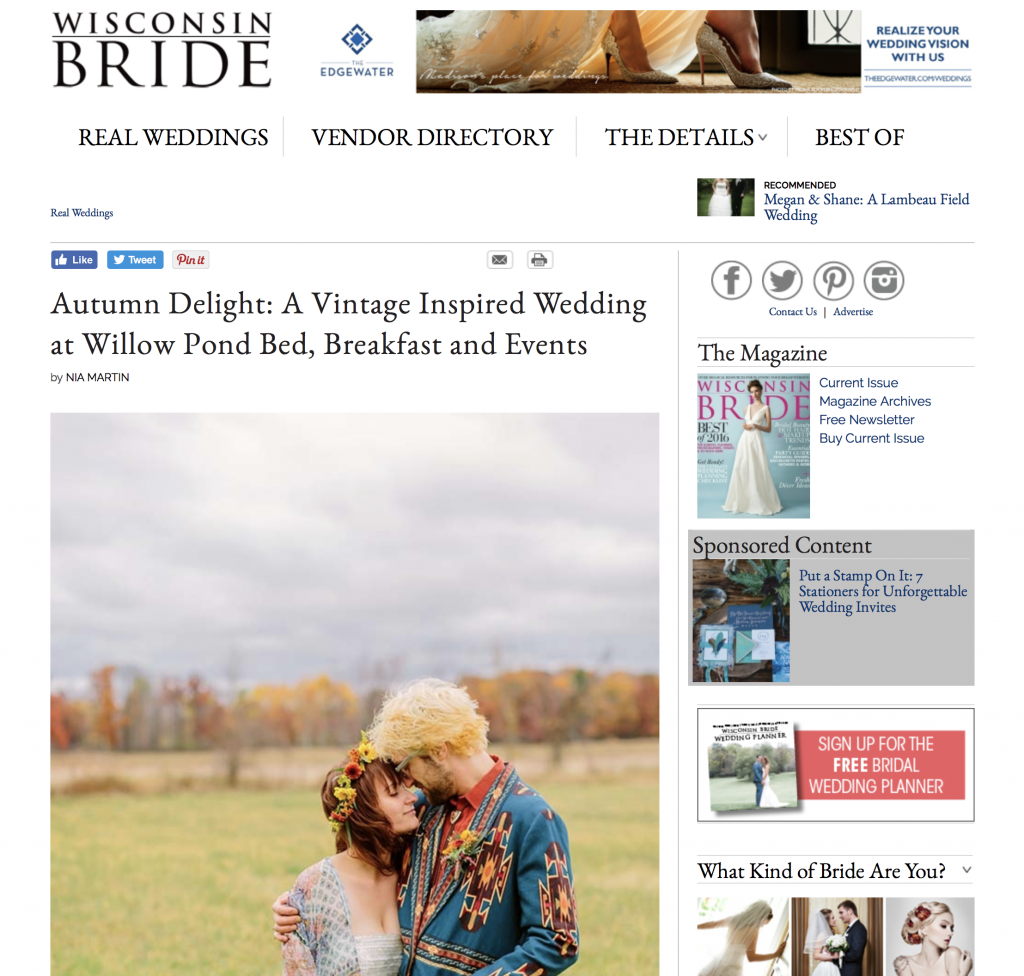 Featured | Wisconsin Bride Magazine - Shaunae Teske Photography